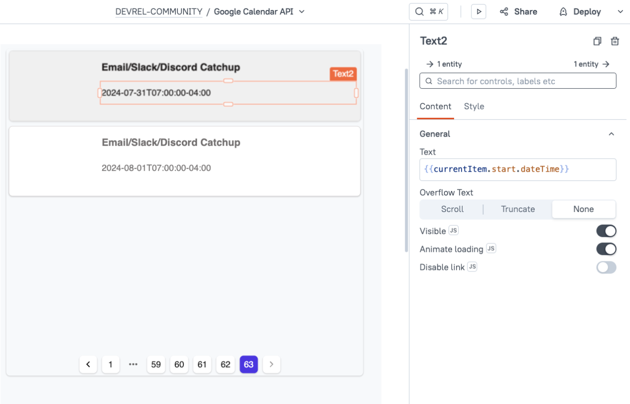 Integrating with the Google Calendar API | Appsmith Community Portal